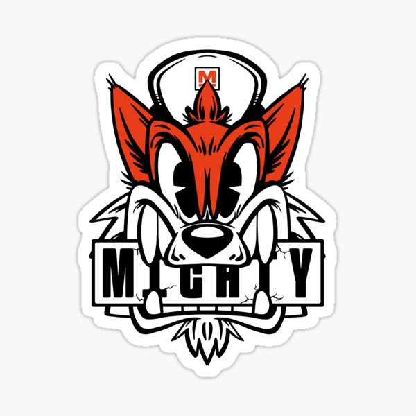 "Mighty Felix Fox Bite Graphic" Sticker for Sale by MightyCultured ...