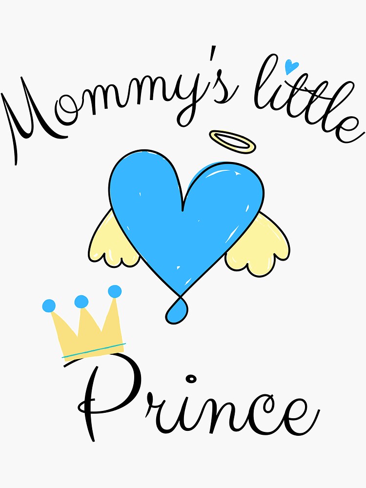 "Mommy's little Prince-cool riddles for kids" Sticker for Sale by ...