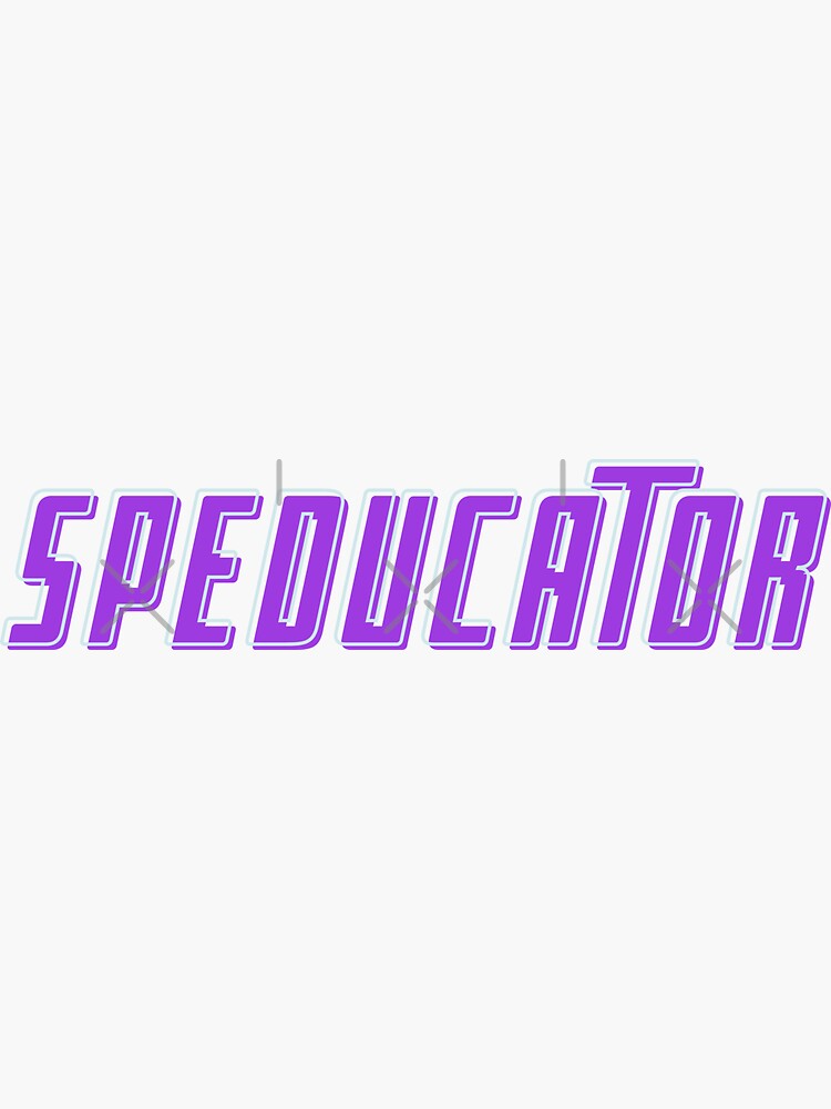 "speducator.sped squad.back to school.funny teacher gift." Sticker for ...