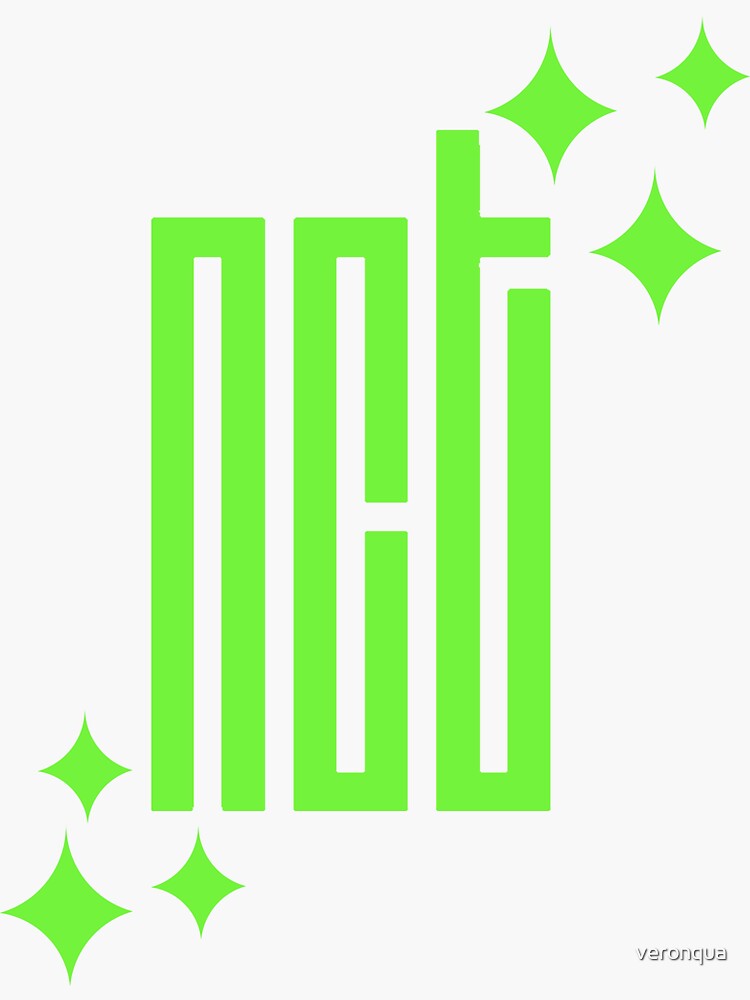 "NCT Logo ver. 1." Sticker for Sale by veronqua | Redbubble