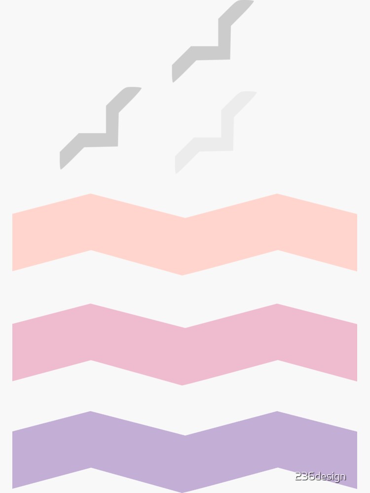 "Waves" Sticker by 236design | Redbubble