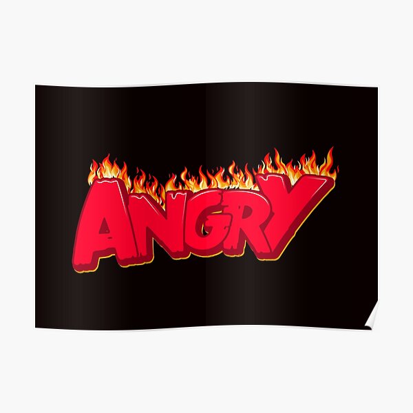 "ANGRY Motif Design" Poster for Sale by MotifDesign | Redbubble