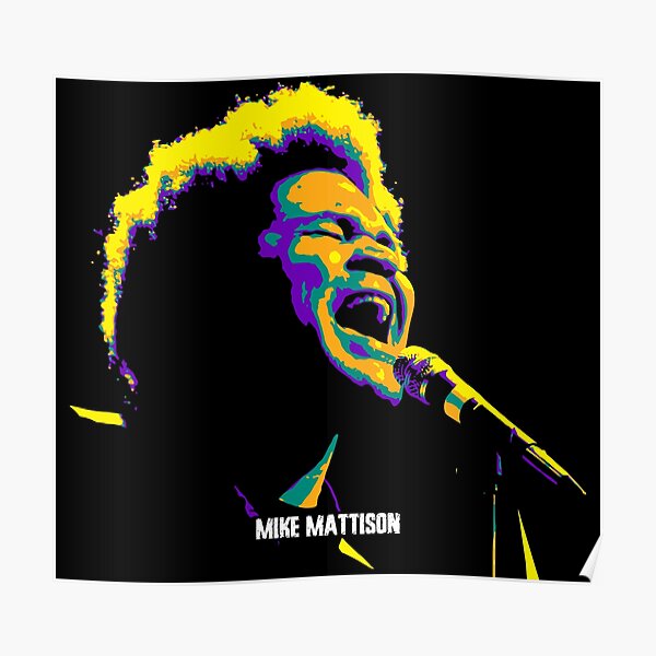 "Mike Mattison. American musician and vocalist." Poster for Sale by ...