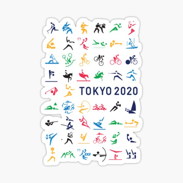 Pegatina «pictogramas De Los Juegos Olímpicos De Tokio Juegos Olímpicos