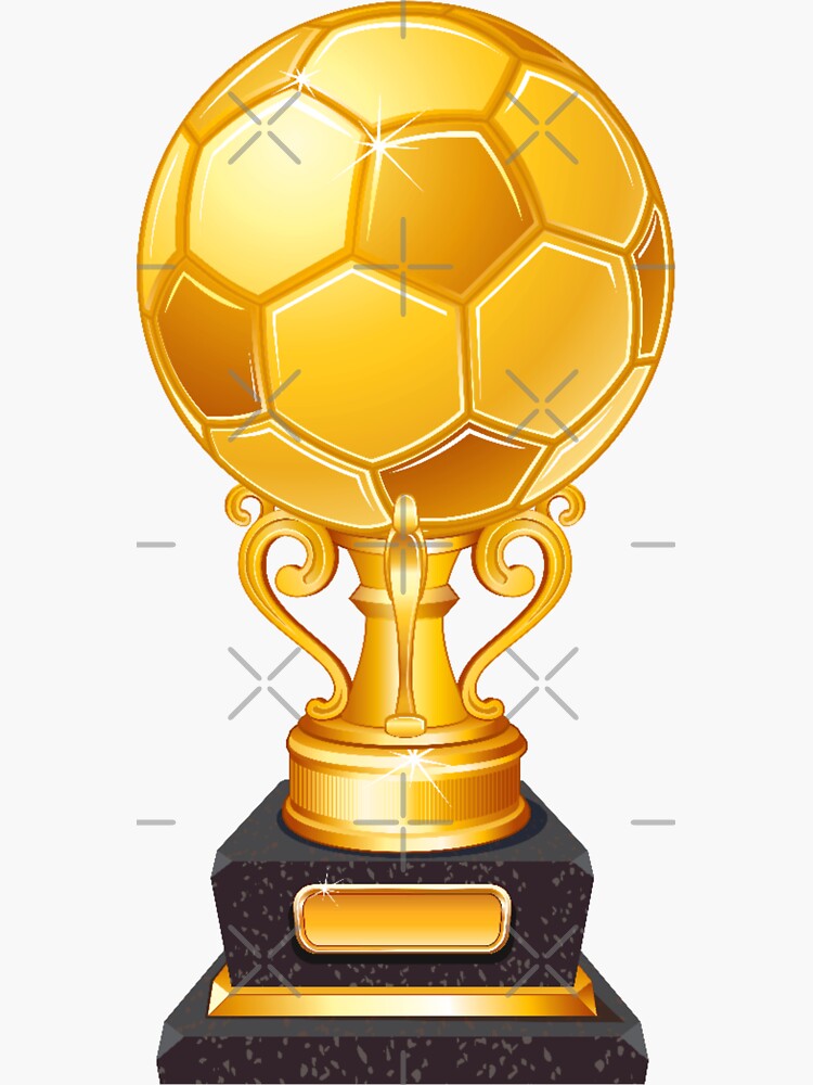 "design of a golden coloured Football Cup....!!!" Sticker for Sale by ...
