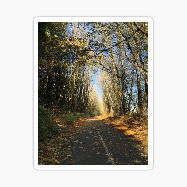 "Fall walking path " Sticker for Sale by dreamingoutwest | Redbubble