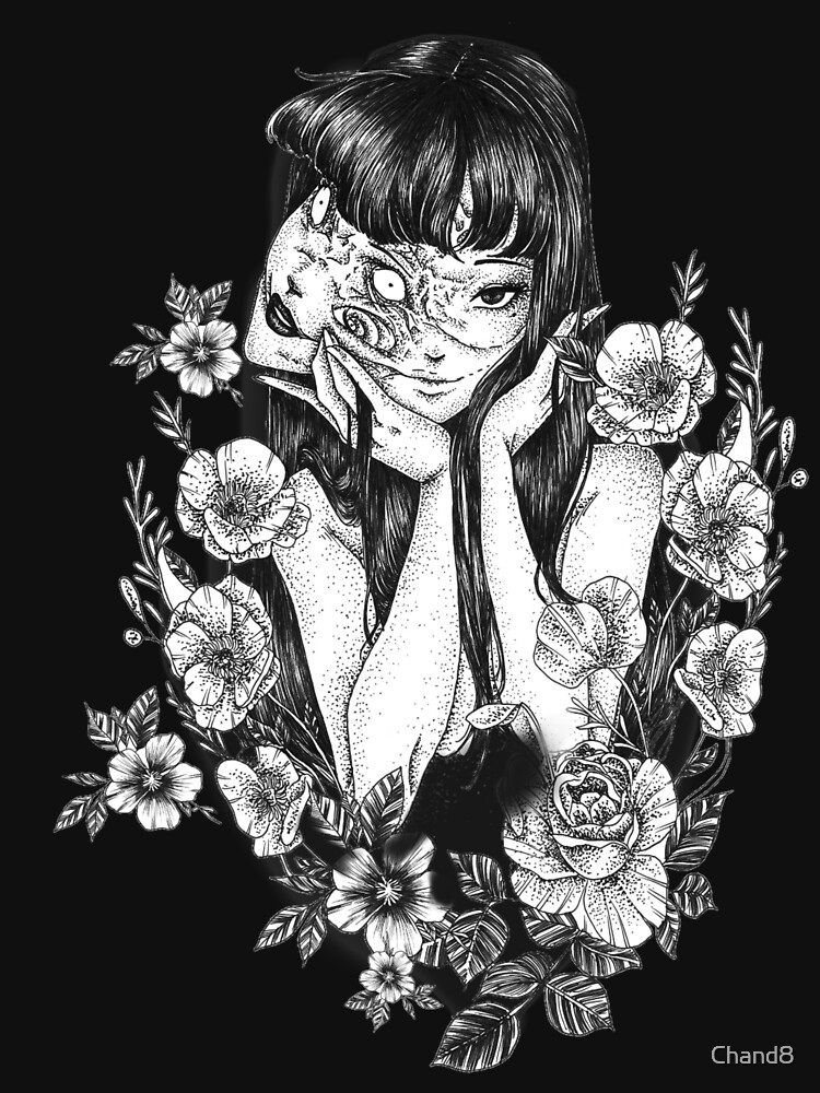 "Tomie Broken Face" T-shirt for Sale by Chand8 | Redbubble | junji ito ...