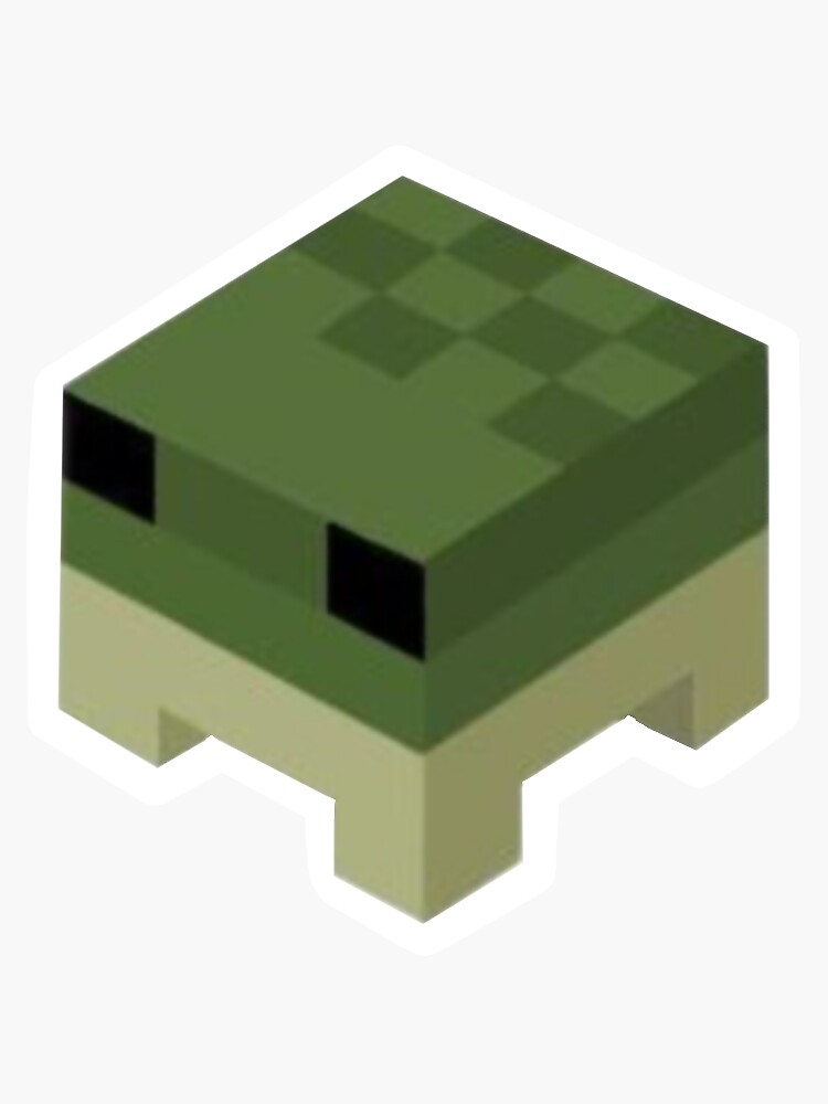 "Minecraft Frog Sticker