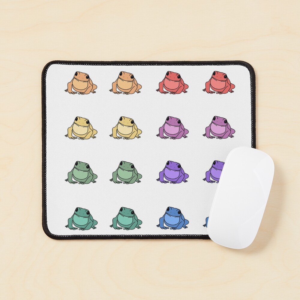 "Mini Rainbow Frogs Bundle" Sticker for Sale by JuneNostalgia | Redbubble