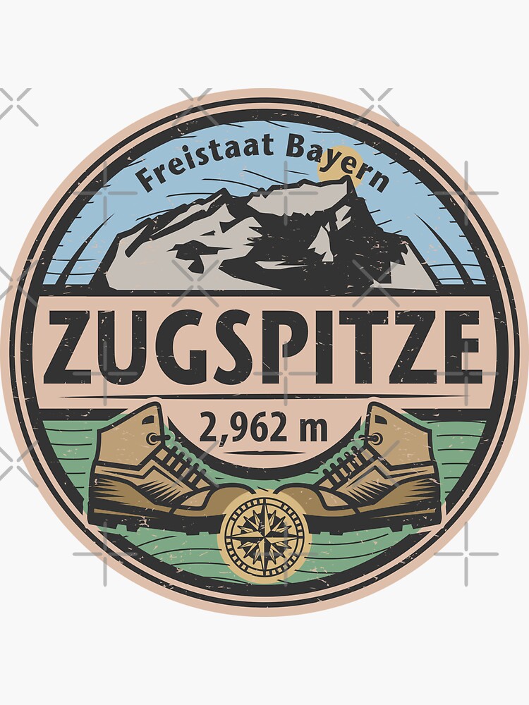 "Zugspitze, Bavaria, Germany" Sticker for Sale by studio838 | Redbubble