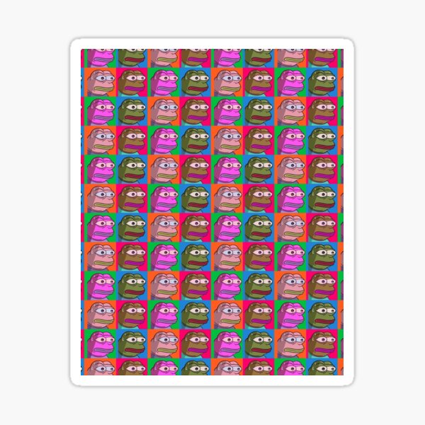 "MonkaS Warhol Graphic" Sticker for Sale by Erwin30Shop | Redbubble