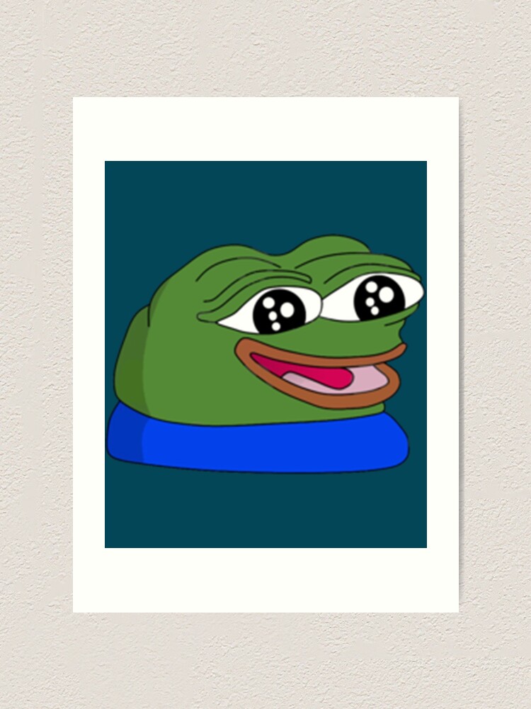 "peepoHappy twitch emote Essential" Art Print by Erwin30Shop | Redbubble