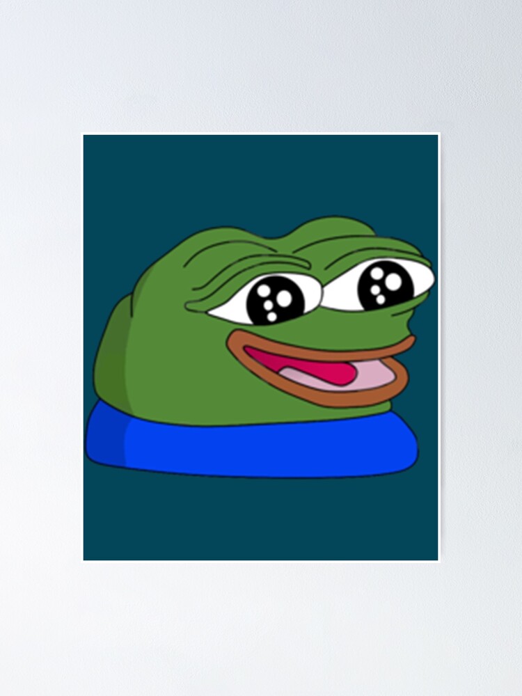 "peepoHappy twitch emote Essential" Poster for Sale by Erwin30Shop ...