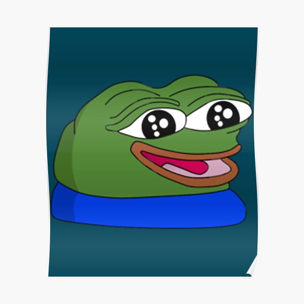 "peepoHappy twitch emote Essential" Poster for Sale by Erwin30Shop ...
