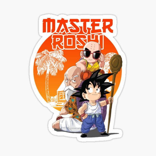 "Master Roshi and Students" Sticker for Sale by RhyhanaManson | Redbubble