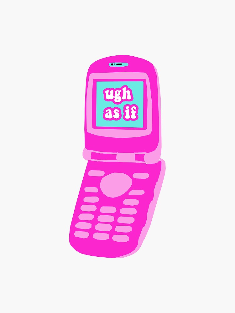 "Clueless iconic quote ugh as if" Sticker for Sale by Stickersbyyasxo ...