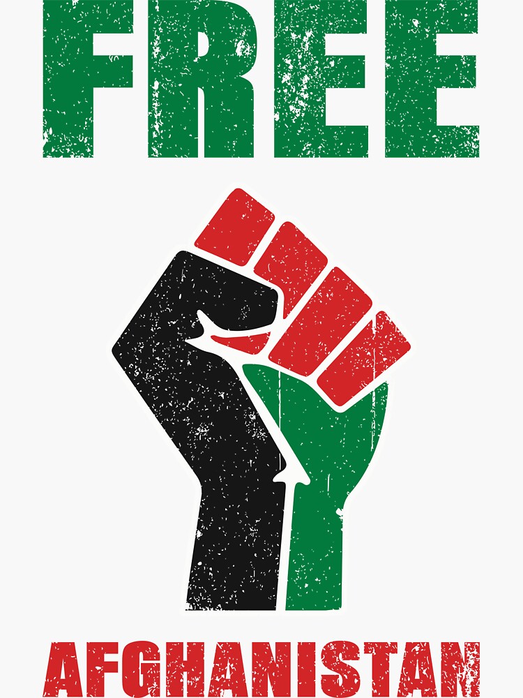 "Free Afghanistan Save Kabul" Sticker for Sale by RosannaArt | Redbubble