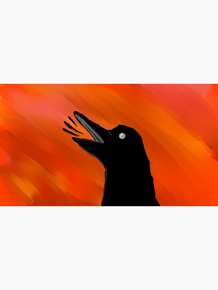 "Yelling Raven" Poster for Sale by CaptainsWaren | Redbubble