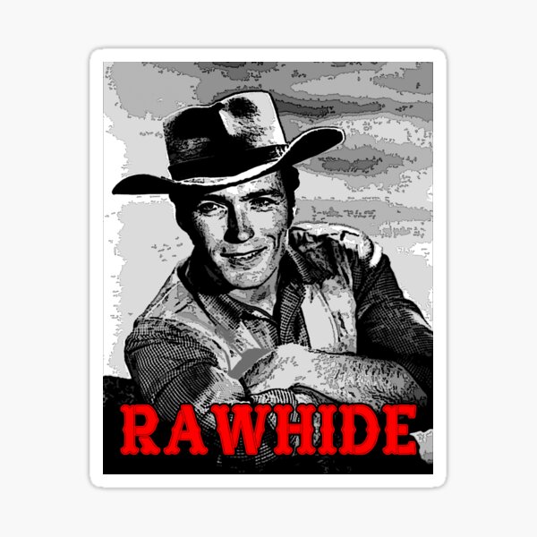 "Rowdy Yates rawhide 60s" Sticker for Sale by garigots | Redbubble