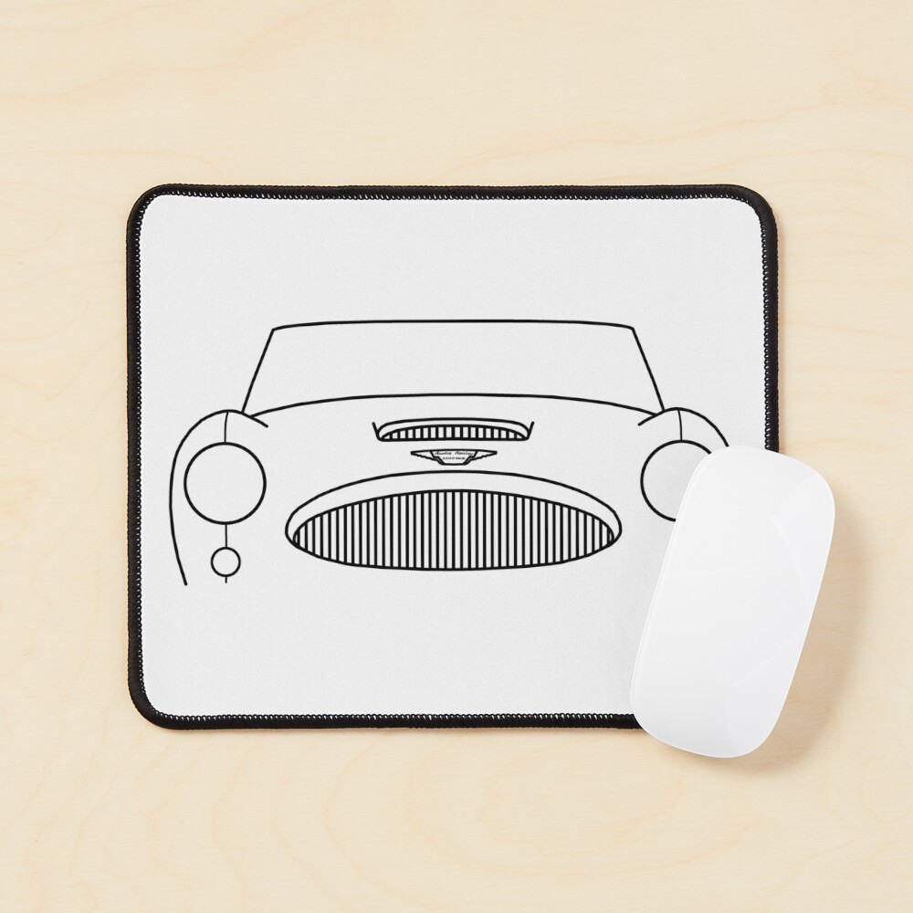 "Austin-Healey 3000 classic car outline graphic (black)" Sticker for ...