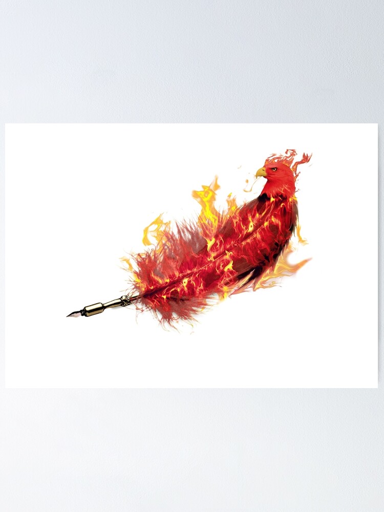 "Phoenix - Feather" Poster by MaxencePierrard | Redbubble