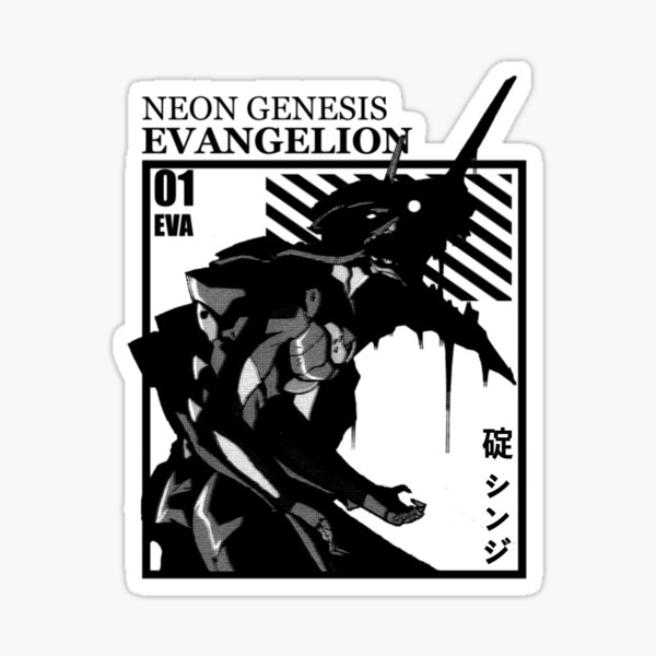 "Evangelion EVA 01" Sticker for Sale by Senfynez | Redbubble