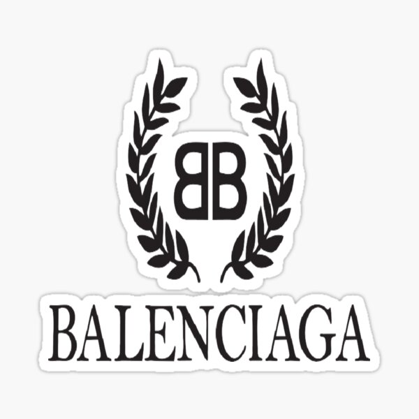 Balenciaga Logo Stickers | Redbubble