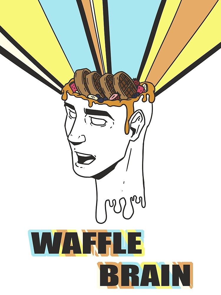 "Waffle Brain" Poster for Sale by TabGi | Redbubble