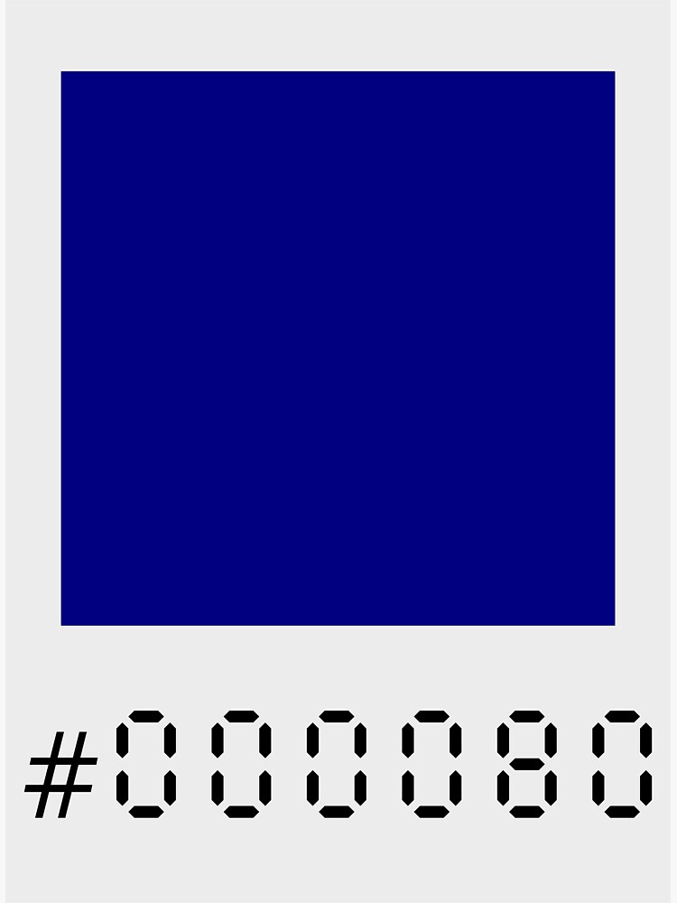 "#000080 hex code picture frame" Sticker for Sale by niasuperstar ...