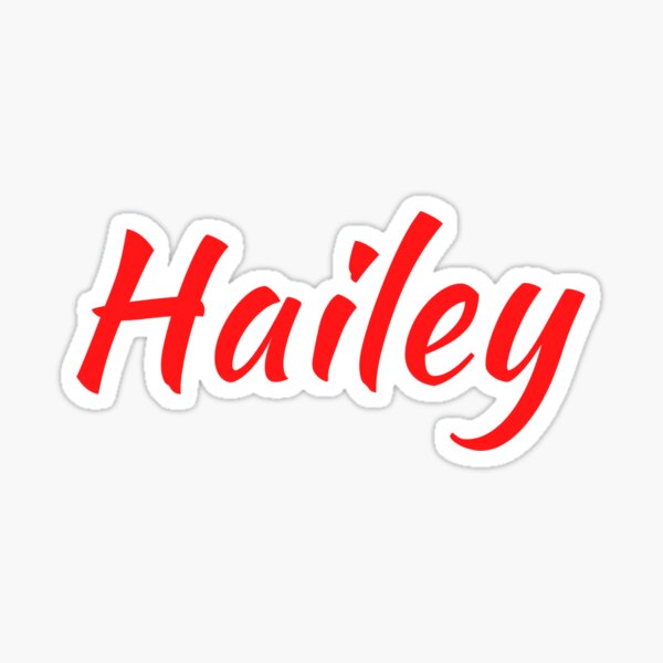 "Hailey" Sticker for Sale by AmbientRelax | Redbubble