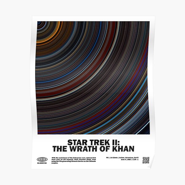 Póster «minimal_Star T.rek II - La ira de K.han Película de arte ...