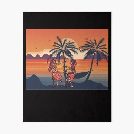 "Hula skeleton" Art Board Print by Marcelbp | Redbubble