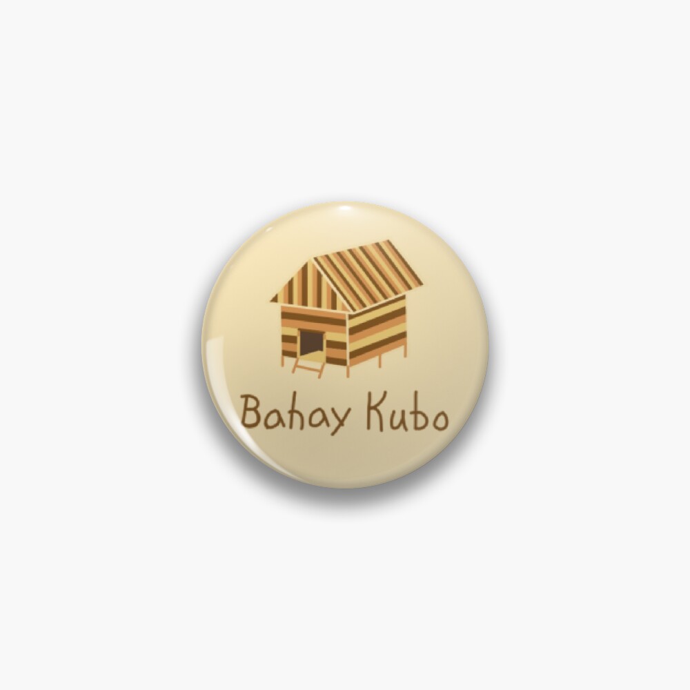 "Bahay Kubo Logo" Pin for Sale by Tabitabipo | Redbubble