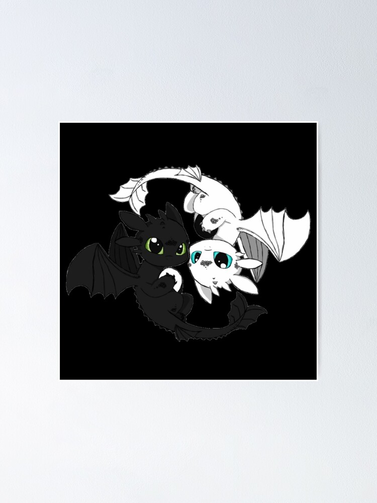 "Chibi Toothless Night Fury" Poster for Sale by artask | Redbubble
