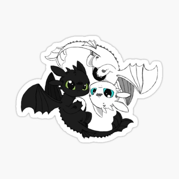 "Chibi Toothless Night Fury" Sticker for Sale by artask | Redbubble