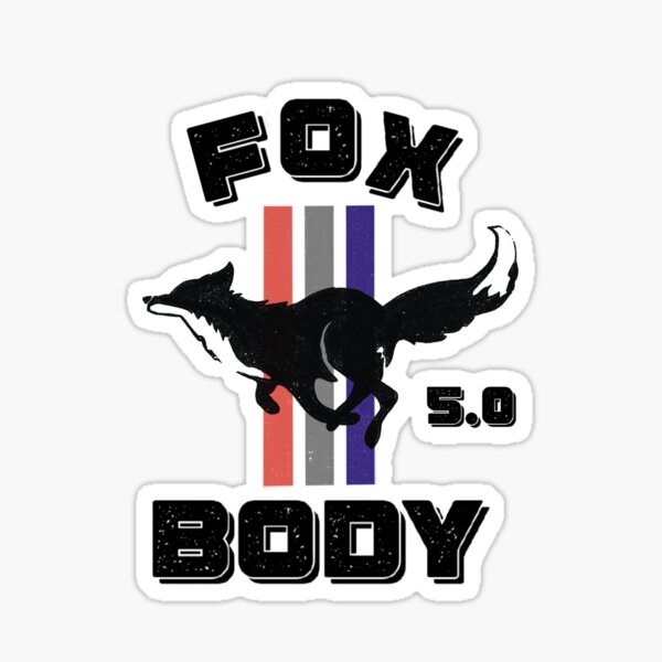 "Fox Body 5.0" Sticker for Sale by MaciGillman | Redbubble