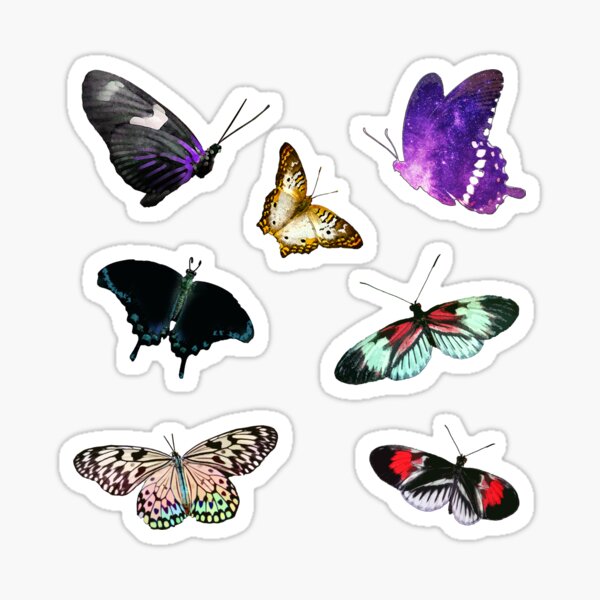 "Butterfly" Sticker for Sale by 22NEON22 | Redbubble