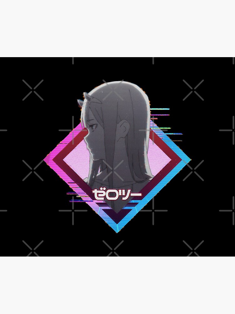 "Zero Two Sadness ゼロツー 【﻿V2】" Mouse Pad by Waifu-Dope | Redbubble