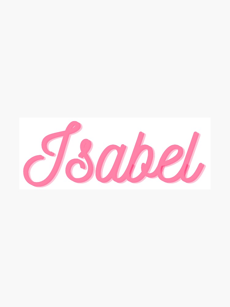 "Isabel" Sticker for Sale by KirasShop | Redbubble
