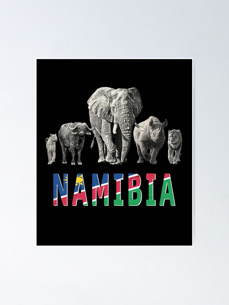 "Afrikas Big Five Namibia Pride Wildlife" Poster von scotch | Redbubble