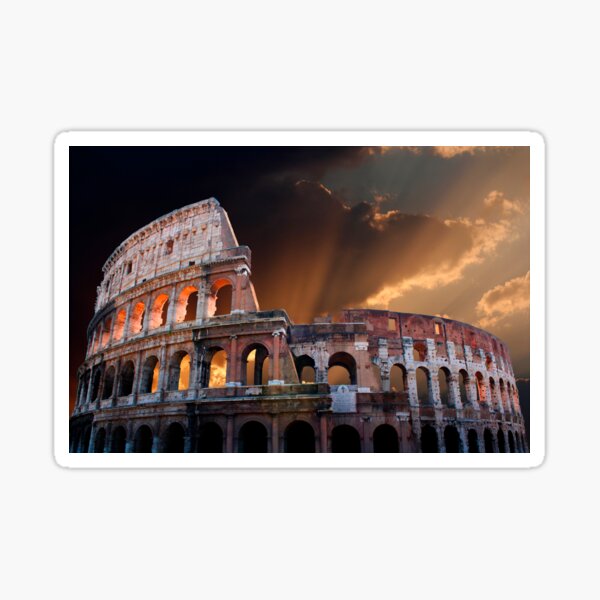 "The Coliseum of Ancient Rome" Sticker for Sale by jwwallace | Redbubble