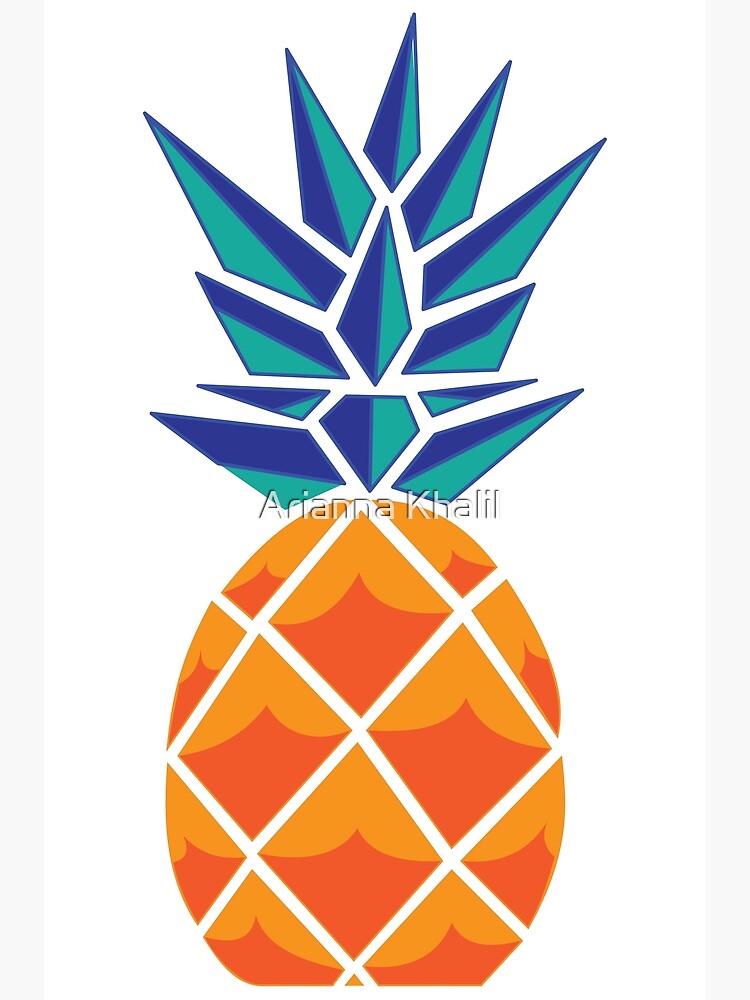 "Geometric Pineapple" Poster by Arianna-media | Redbubble