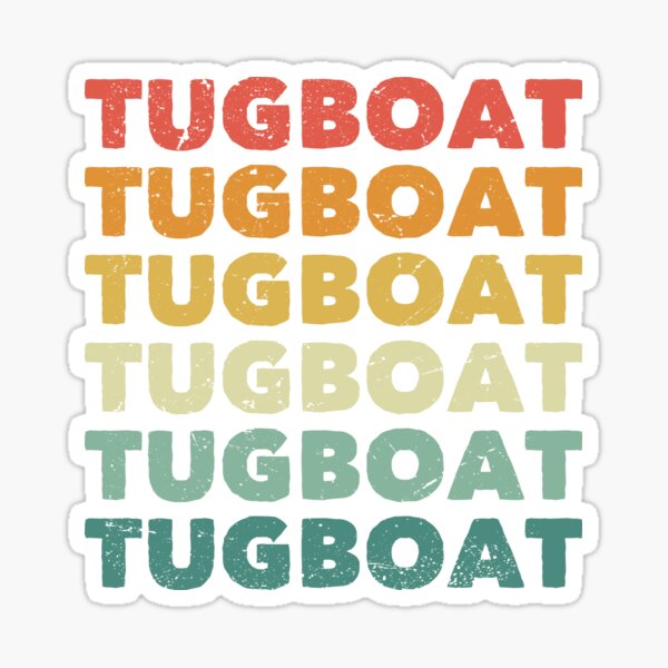"Tugboat Sailing Boating" Sticker for Sale by ShopTheStyle | Redbubble