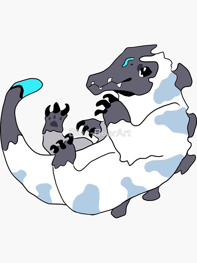 "Snow Stalker" Sticker for Sale by Blue-BearArt | Redbubble