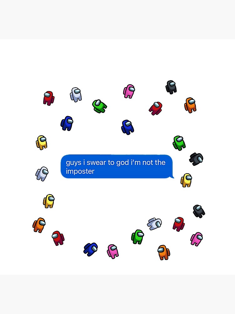 "among message us" Poster by yizyne | Redbubble