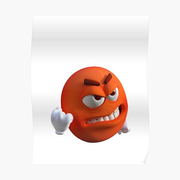 "ANGRY FACE" Poster for Sale by seba31584 | Redbubble