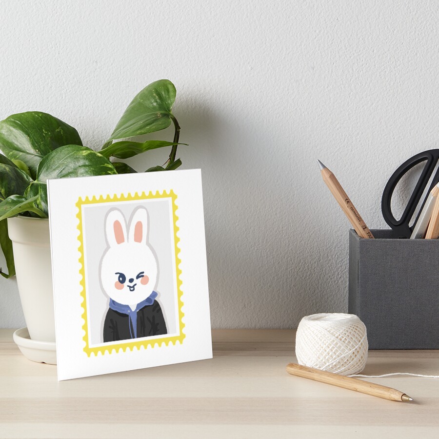 "Stray Kids SKZOO LeeBit Lee Know Stamp" Art Board Print by yoonqs ...