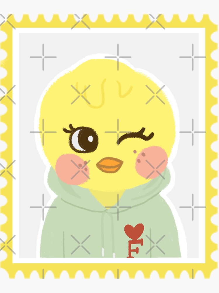 "Stray Kids SKZOO Bbokari Felix Stamp" Sticker for Sale by yoonqs ...