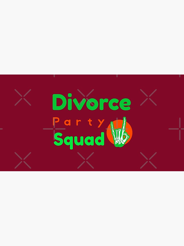 "Cool Colorful Divorce Party Squad Skull Hand Design - Divorced Happily ...