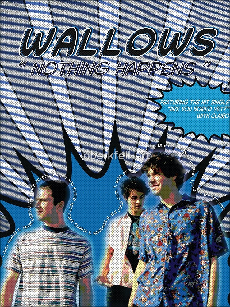 "wallows nothing happens - comic inspired vintage poster !" Poster for Sale by oberkfell-art ...